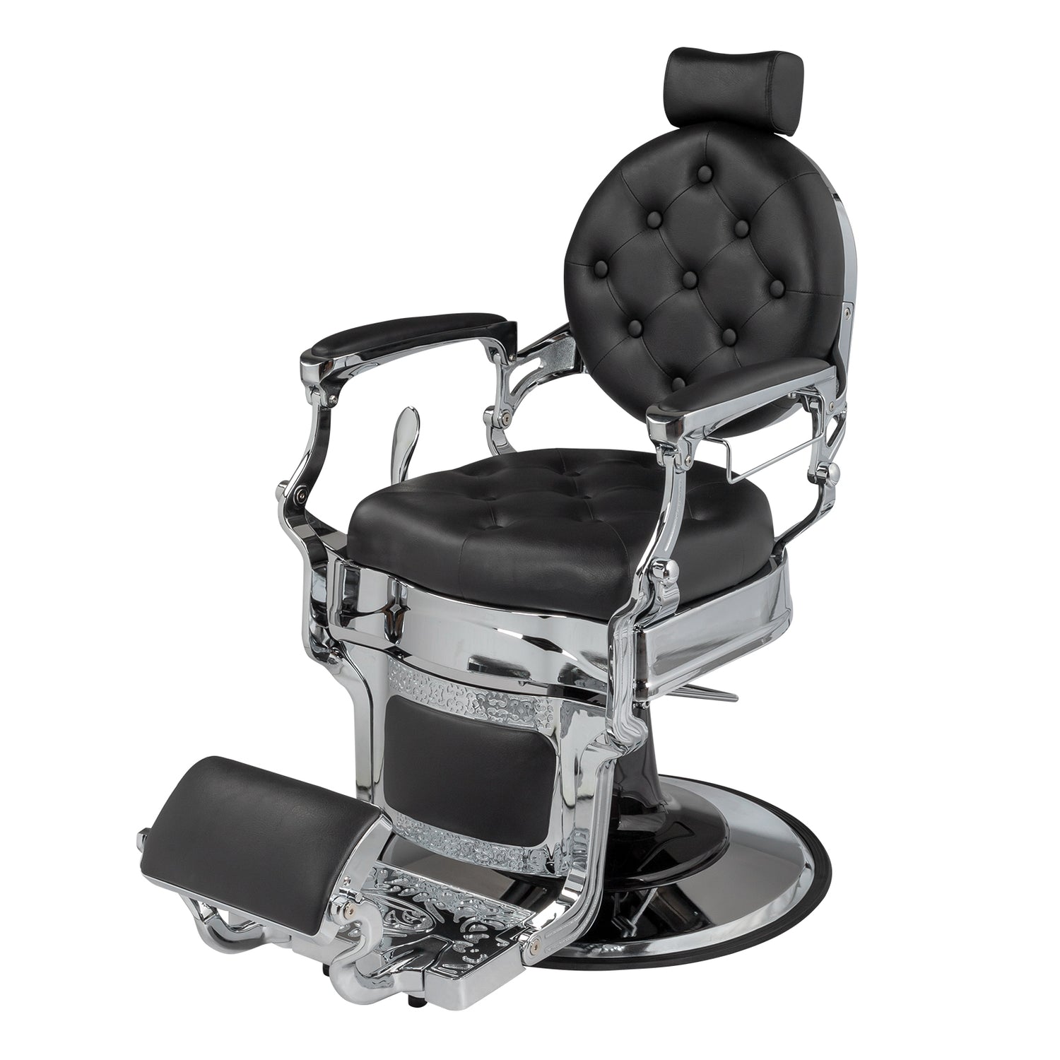 OmySalon BC1602 Vintage Style Heavy Duty Hydraulic Recline Barber Chai