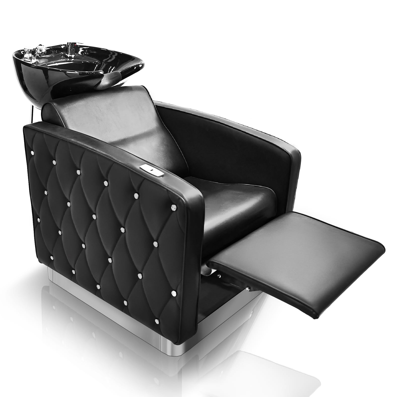 OmySalon BU1801 Electric Shampoo Bowl and Chair Backwash Unit with Rec