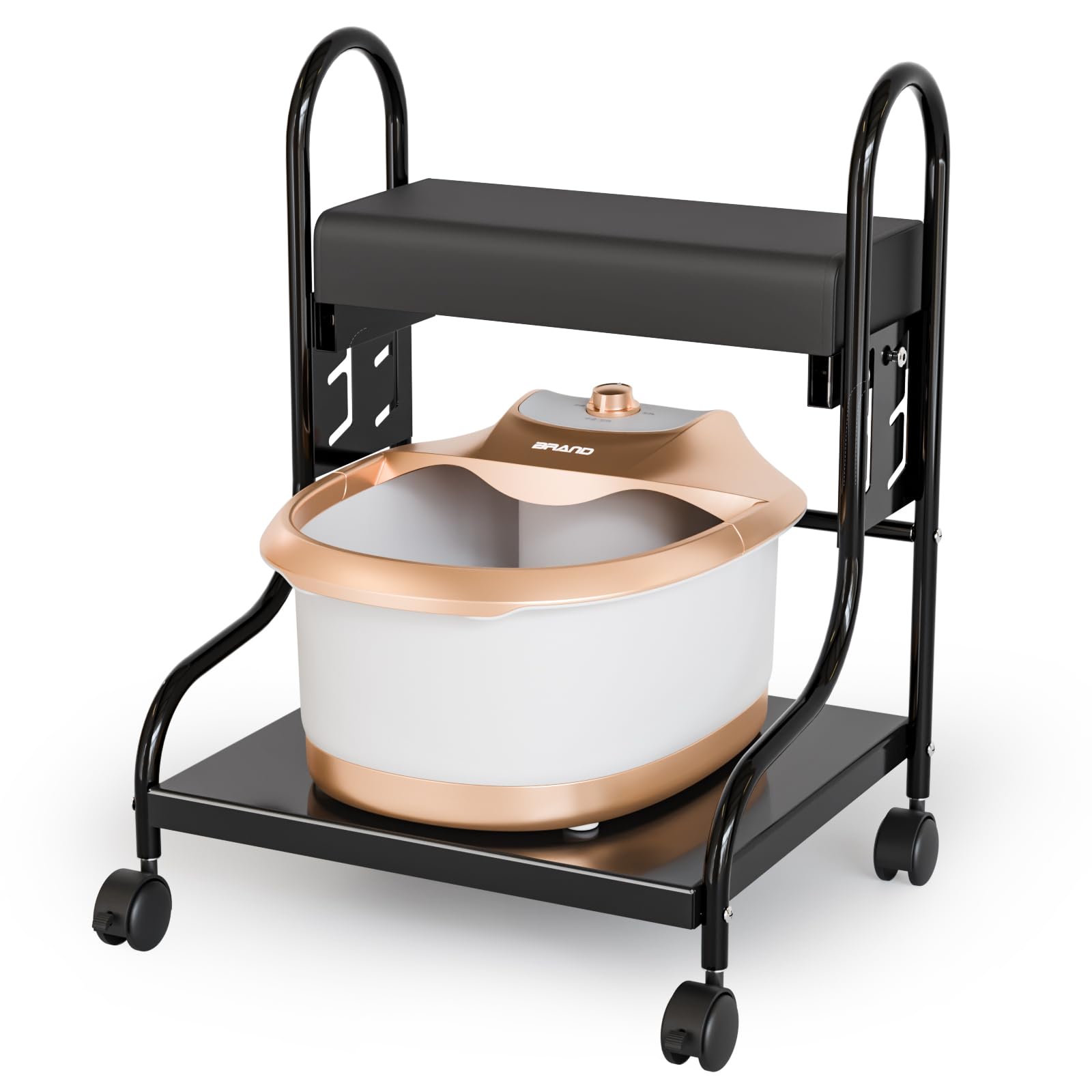 OmySalon SFBC Portable Adjustable Height Pedicure Foot Bath Trolley Ca